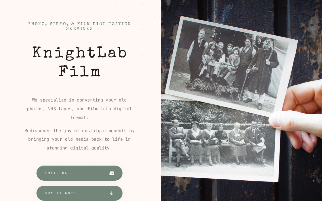 KnightLab Film - Photo and Film Digitization